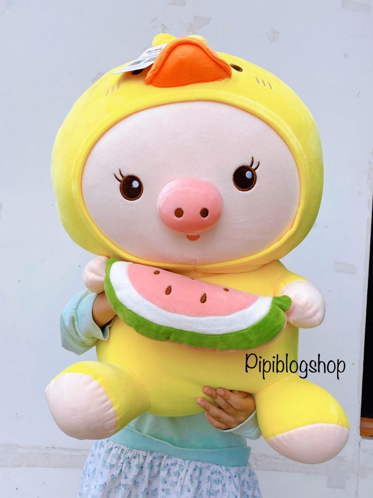 Heo bông cosplay vịt (70cm, 1m) - Shop Gấu Bông Pipi Blog Shop